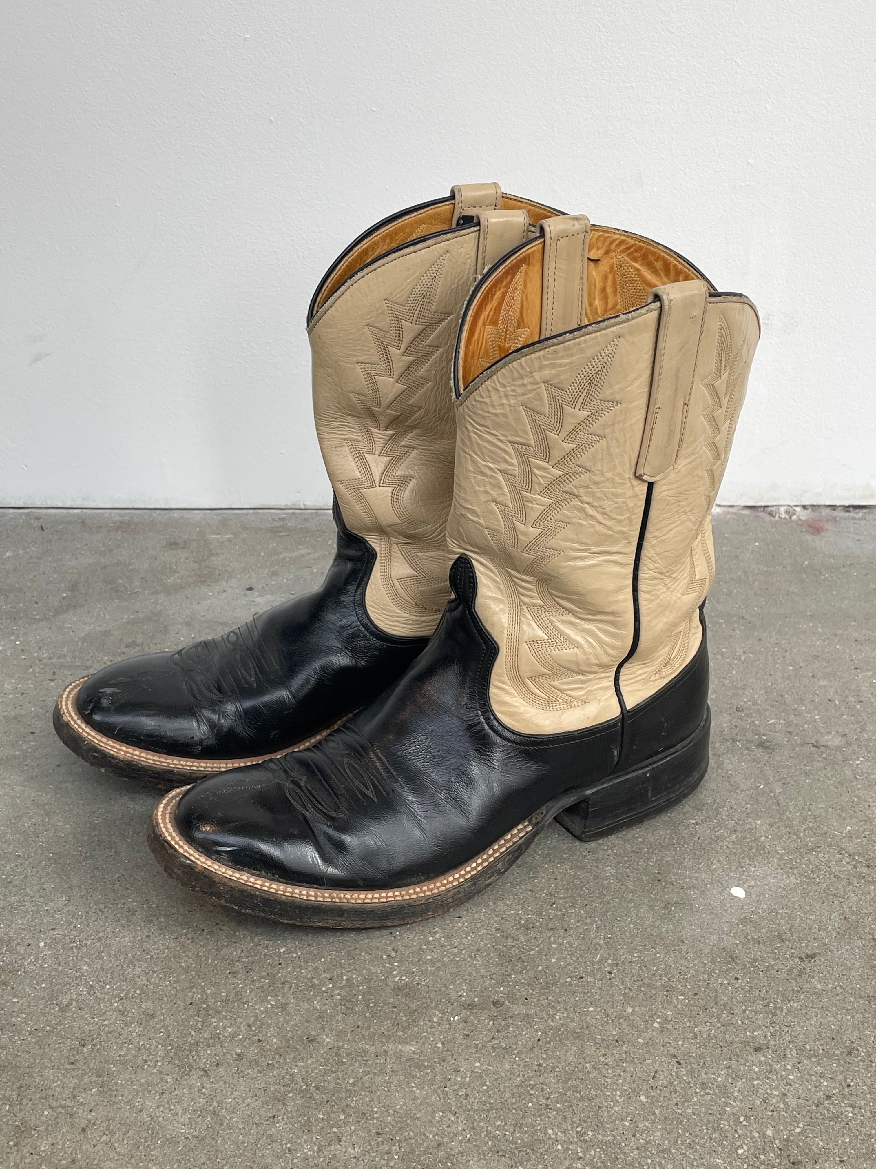 Two Tone Cowboy Boots – Everythings Fine Vintage